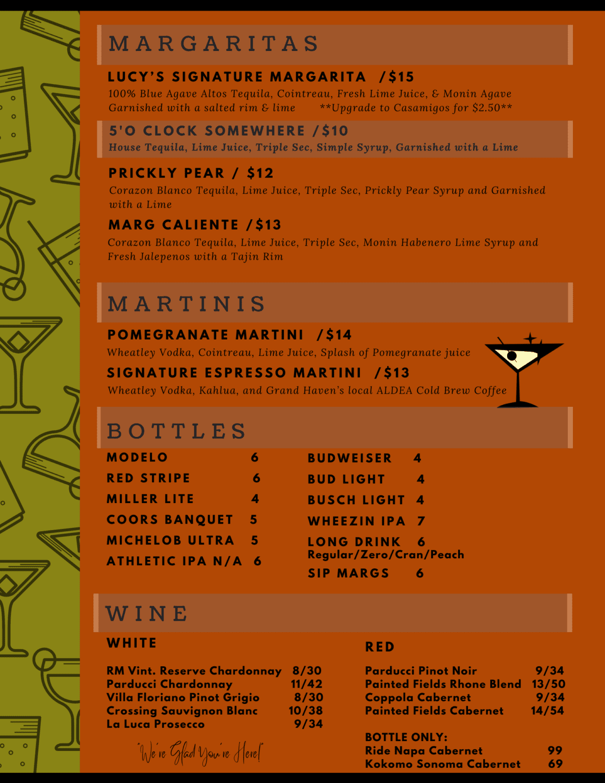 Menu - Lucy's Grand Haven